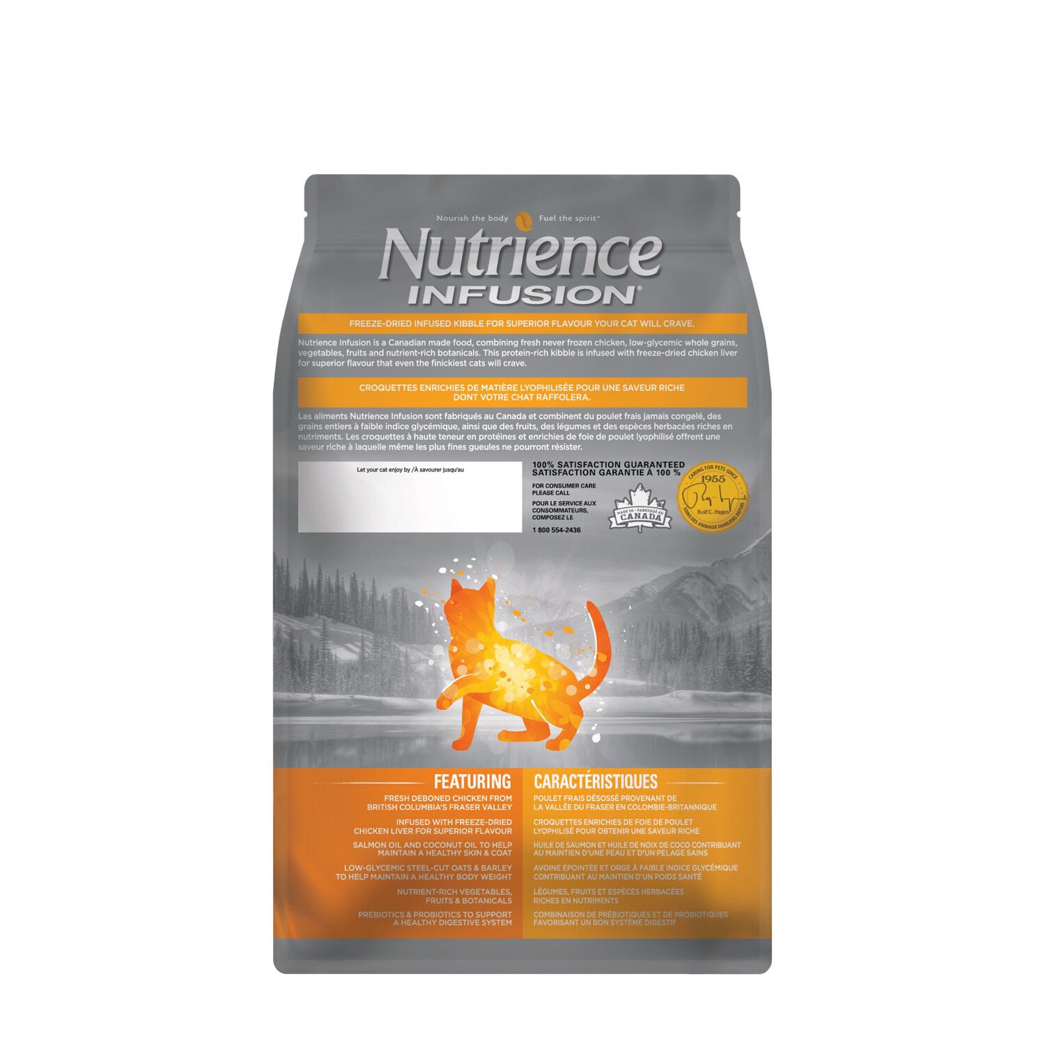 Nourriture pour chat au poulet