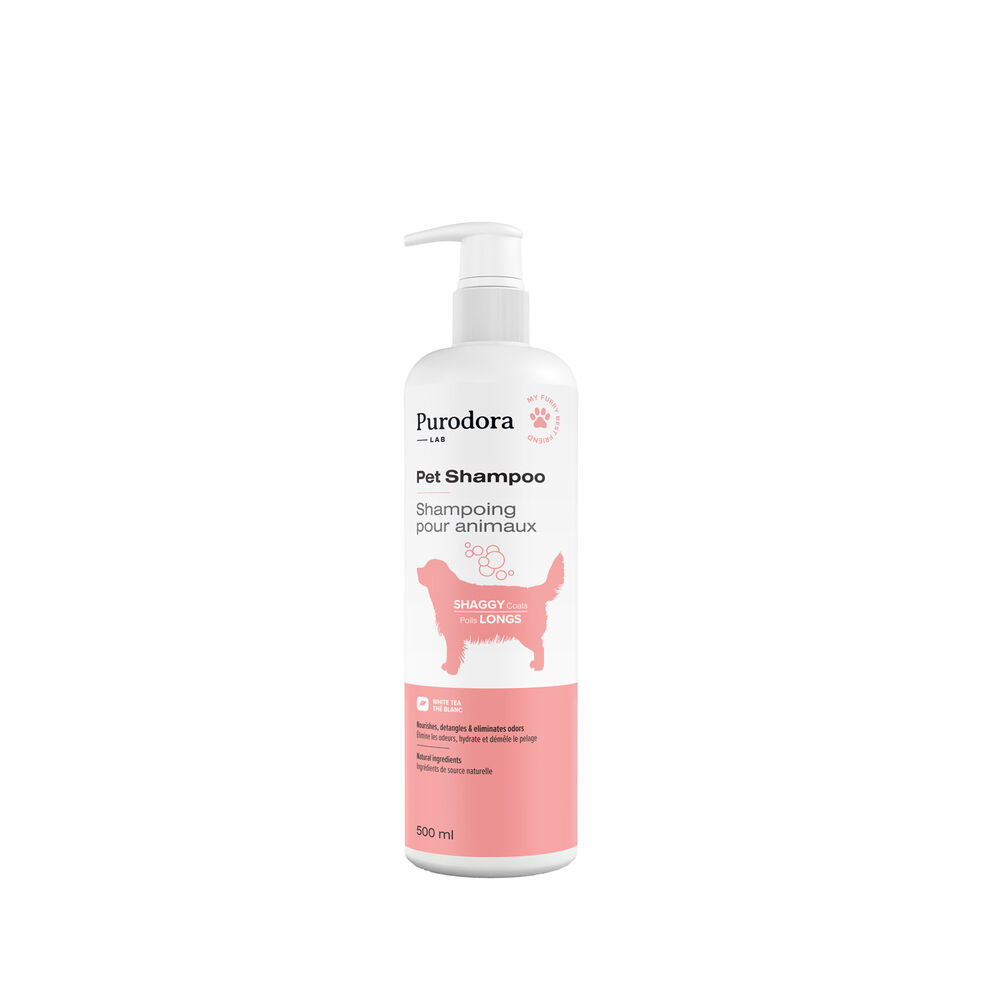 Pet shampoo for shaggy coats Purodora Lab | Mondou