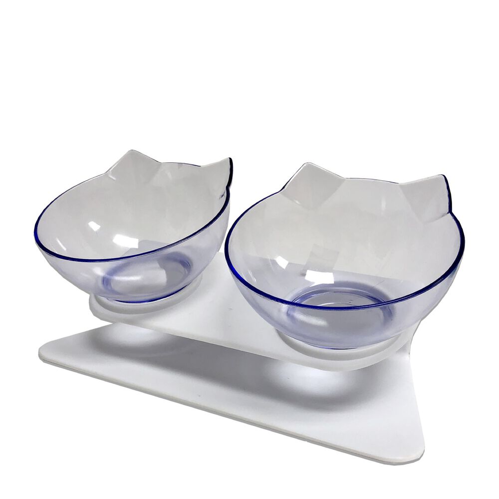 Bol double ergonomique pour chats