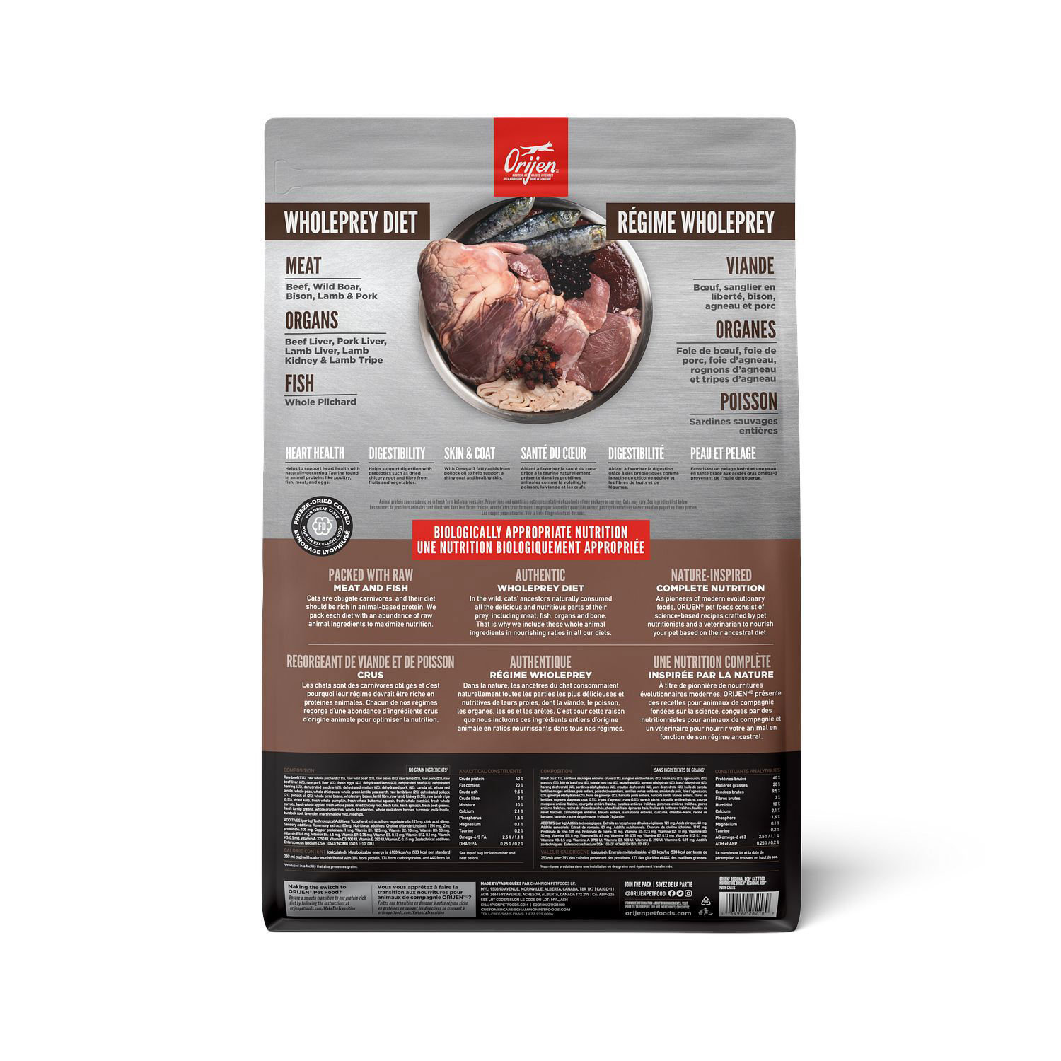 Nourriture sèche Regional Red pour chats, 1,8 kg