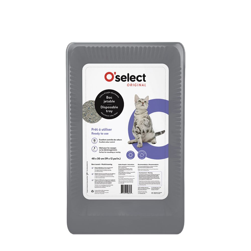 Bac et litière absorbante jetables