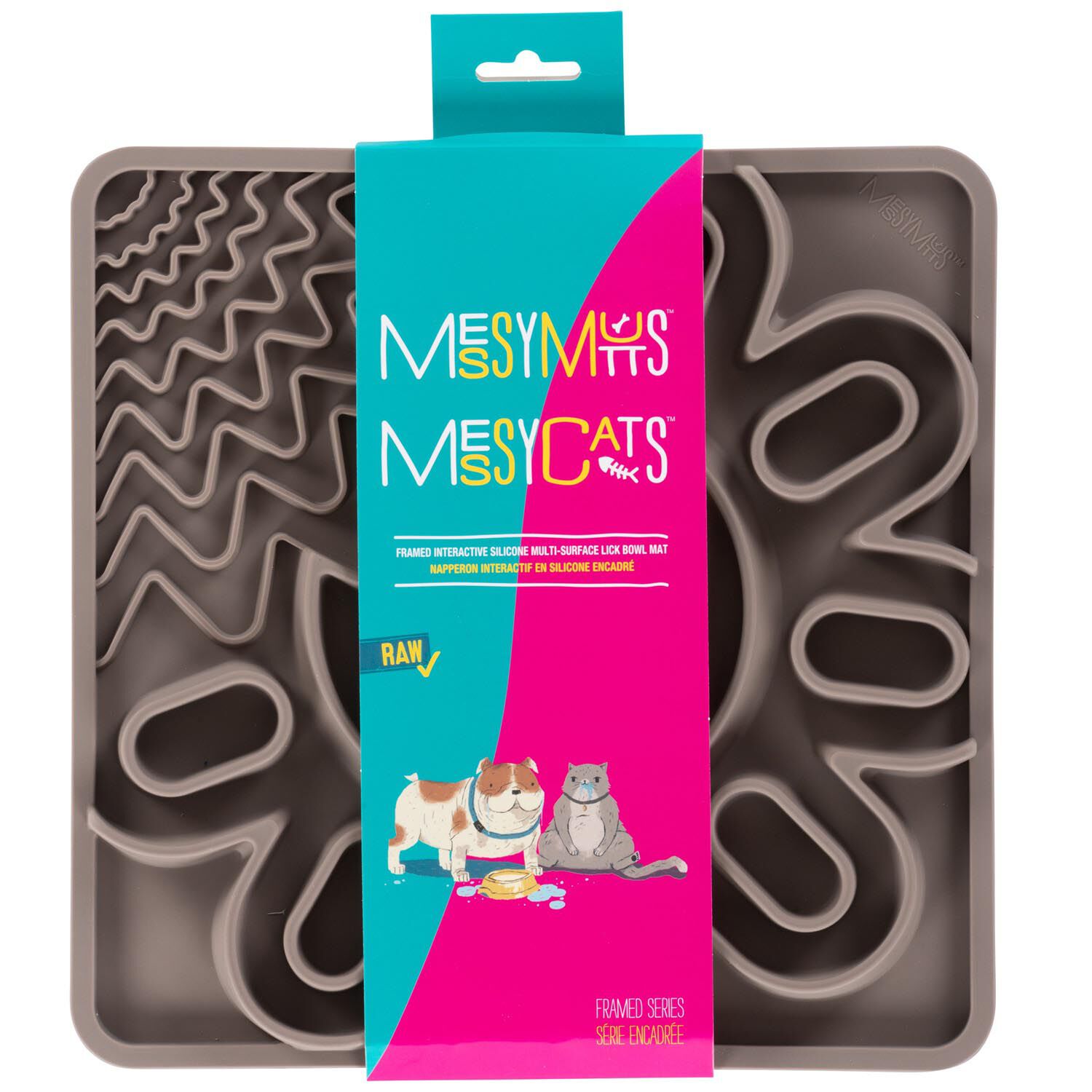 Framed Silicone Interactive Multi-Surface Mat Messy Mutts | Mondou