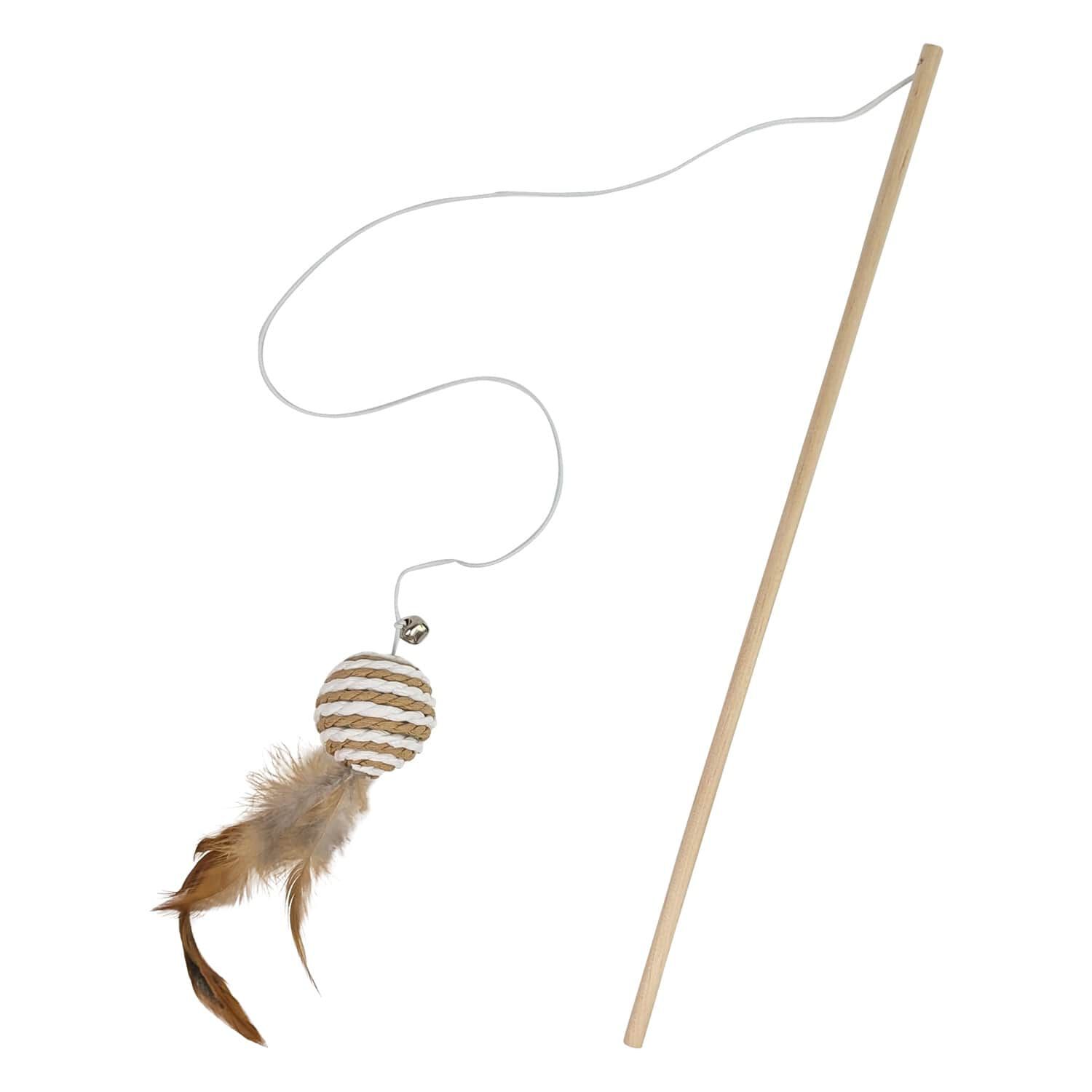 Jouet bâton plume pour chats
