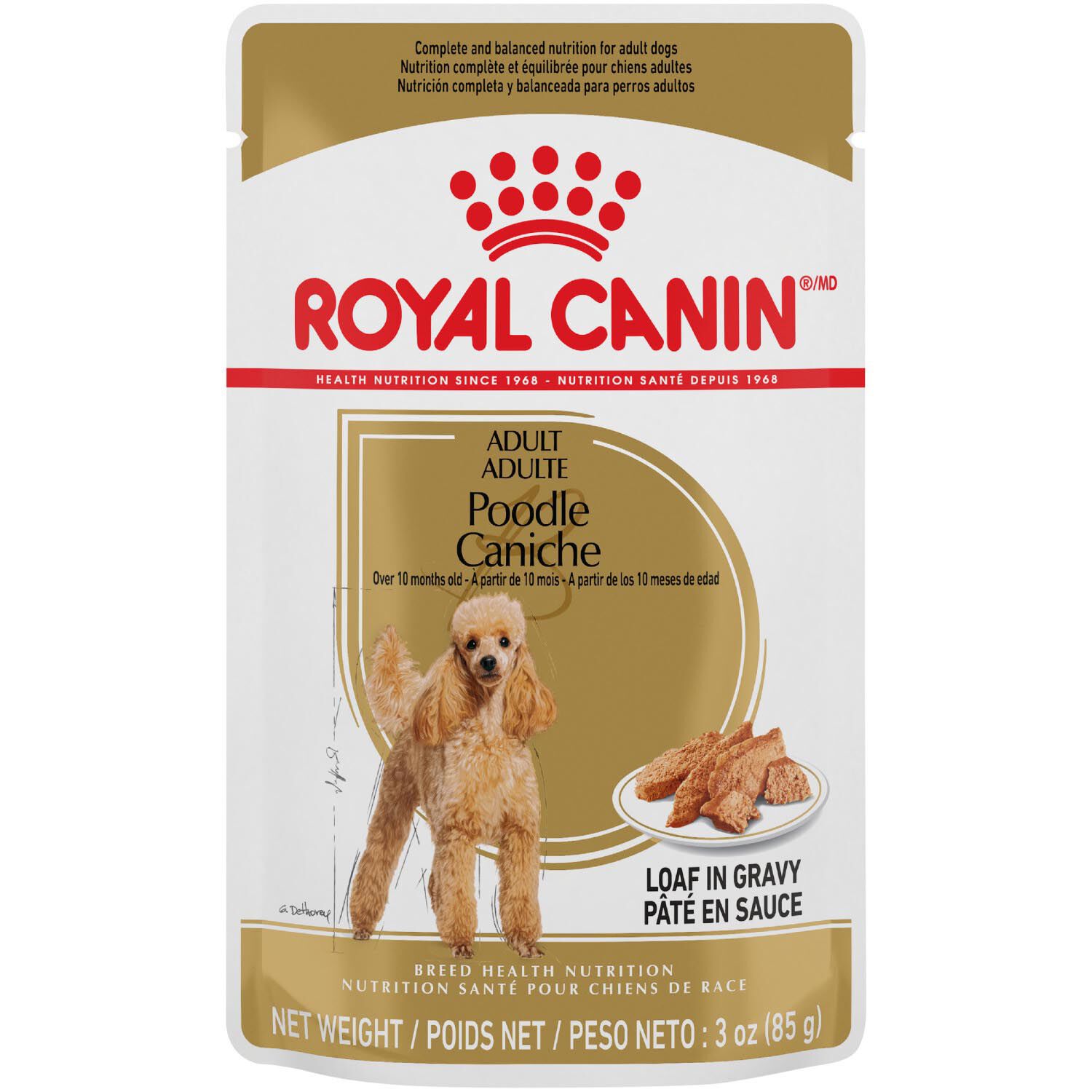 Breed Health Nutrition® Poodle Loaf In Gravy Pouch Dog Food Royal Canin | Mondou