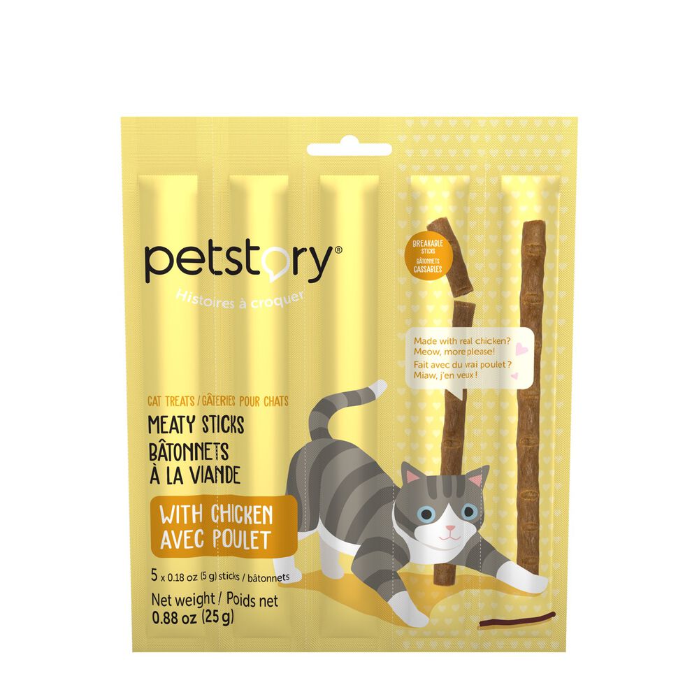 Cat treats, meaty sticks with chicken Petstory | Mondou