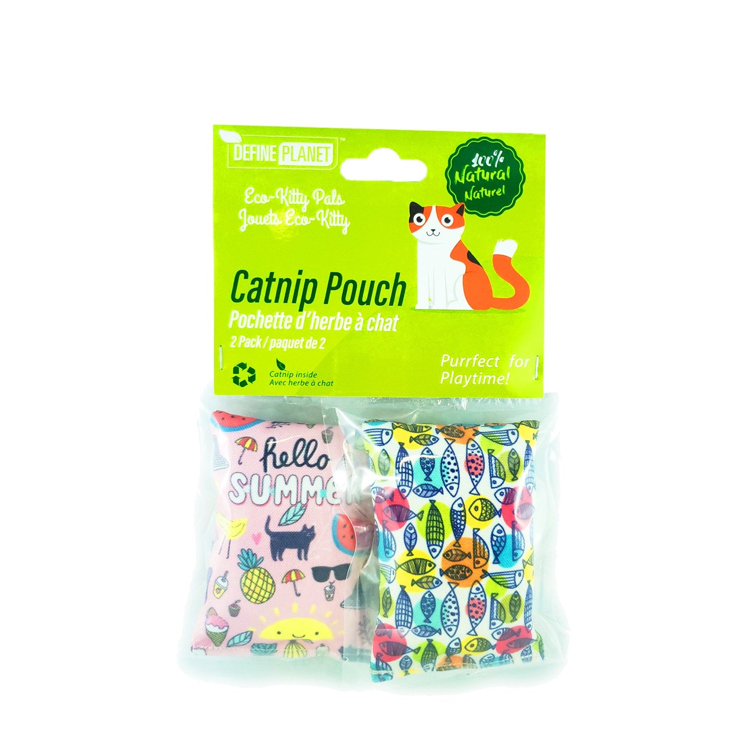 Catnip Pouch, 2-pack Define Planet | Mondou