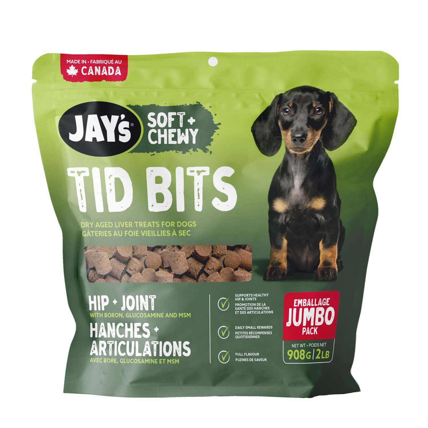 Tid Bits Soft and Chewy Hip & Joint Dog Treats Jay's | Mondou