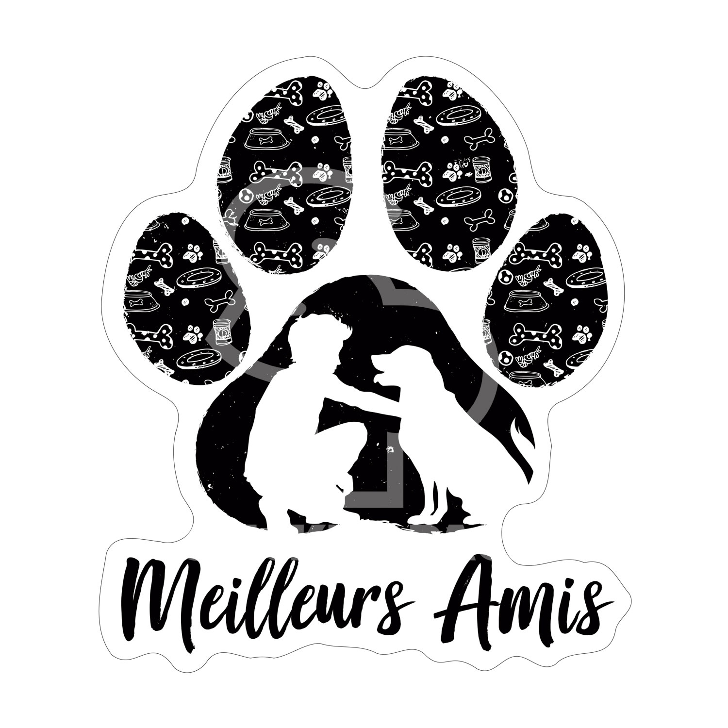 Dog Sayings Paw Best Friends Sticker STICKER PACK | Mondou