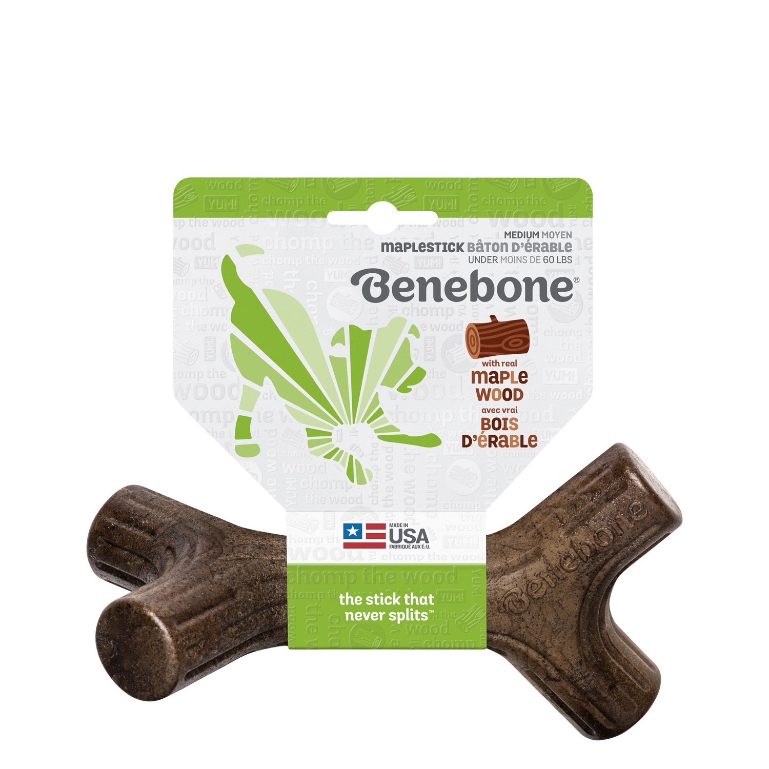 Maplestick Chew Toy, Medium Benebone | Mondou