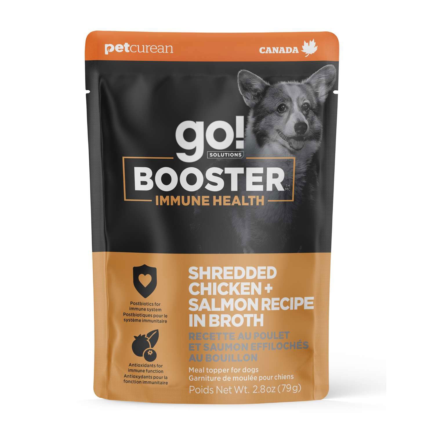 Booster Immune Health Shredded Chicken and Salmon in Broth Meal Topper ...