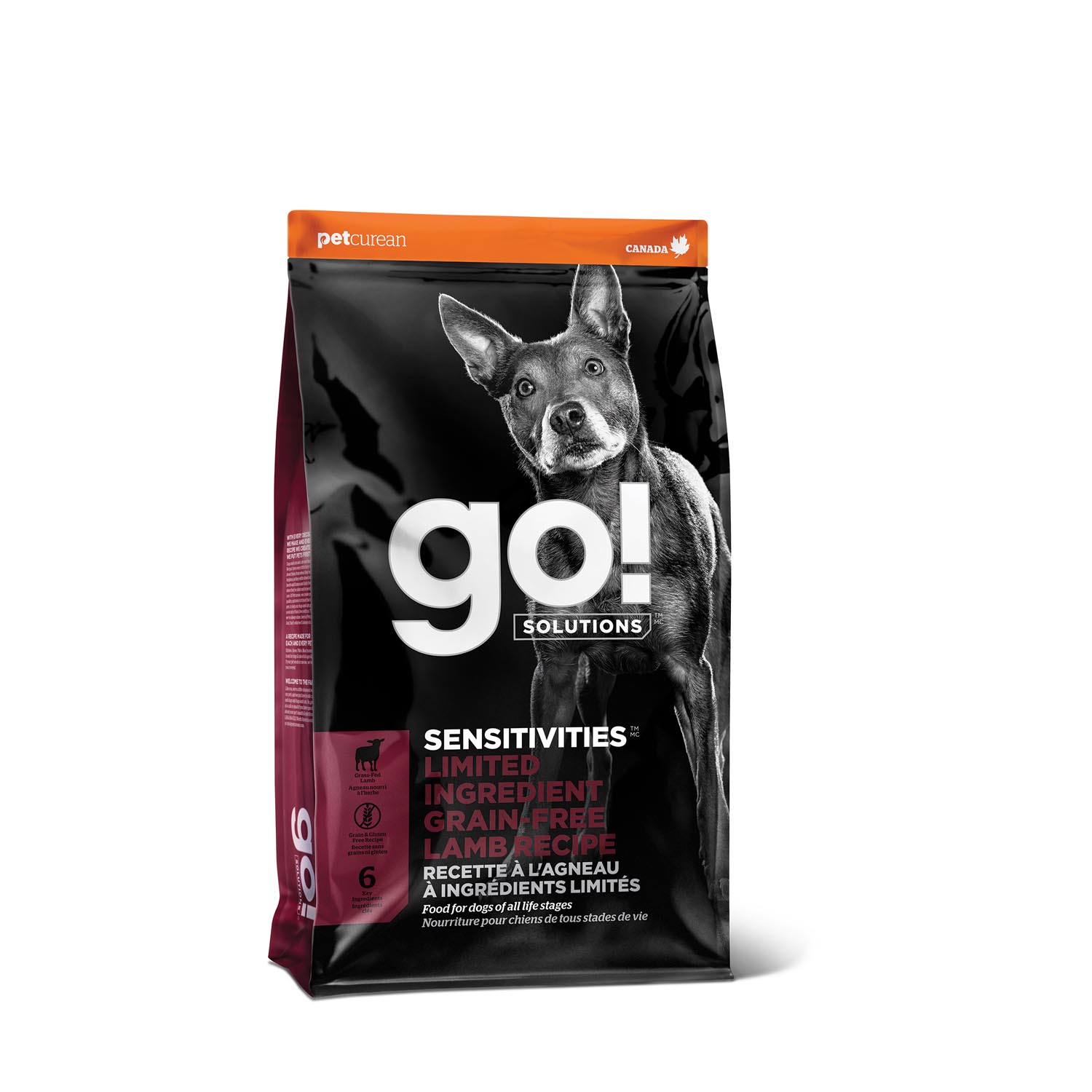 Sensitivities Lamb Recipe for Dogs, 1.59 kg Go! Solutions | Mondou