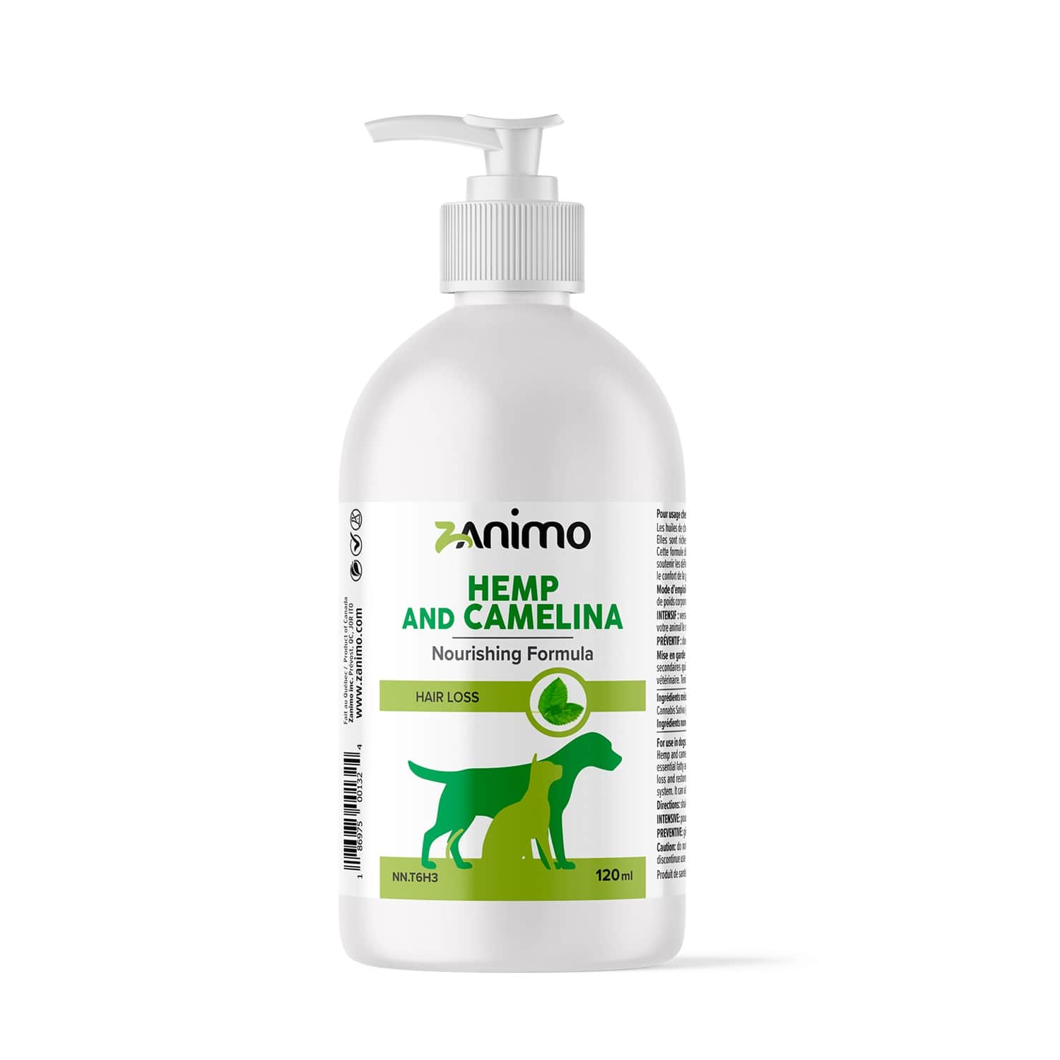 Hemp & Camelina Nourishing Formula,120 ml Zanimo | Mondou