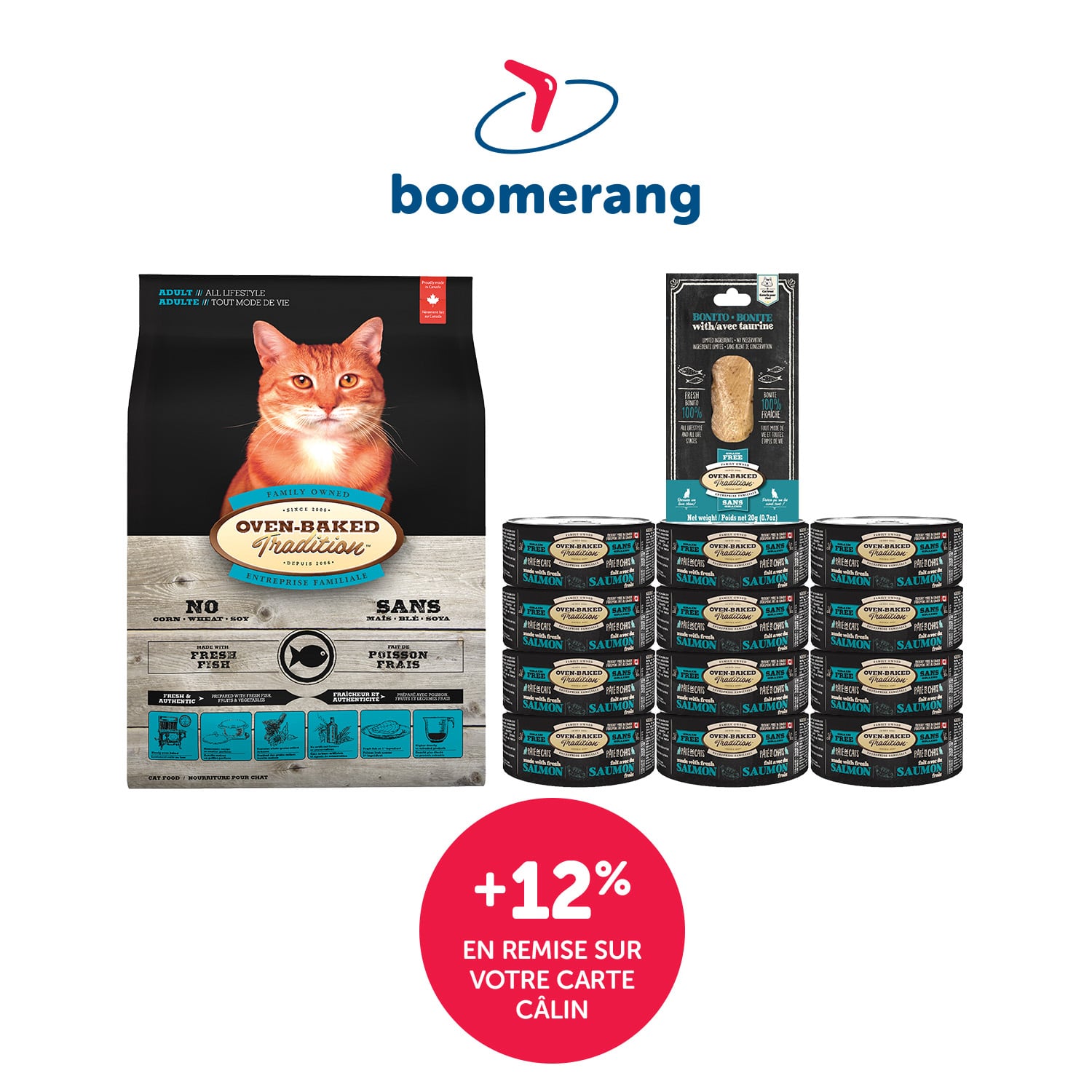 Oven-Baked Medium Cuddle Bundle for Cats Oven-Baked Tradition | Mondou