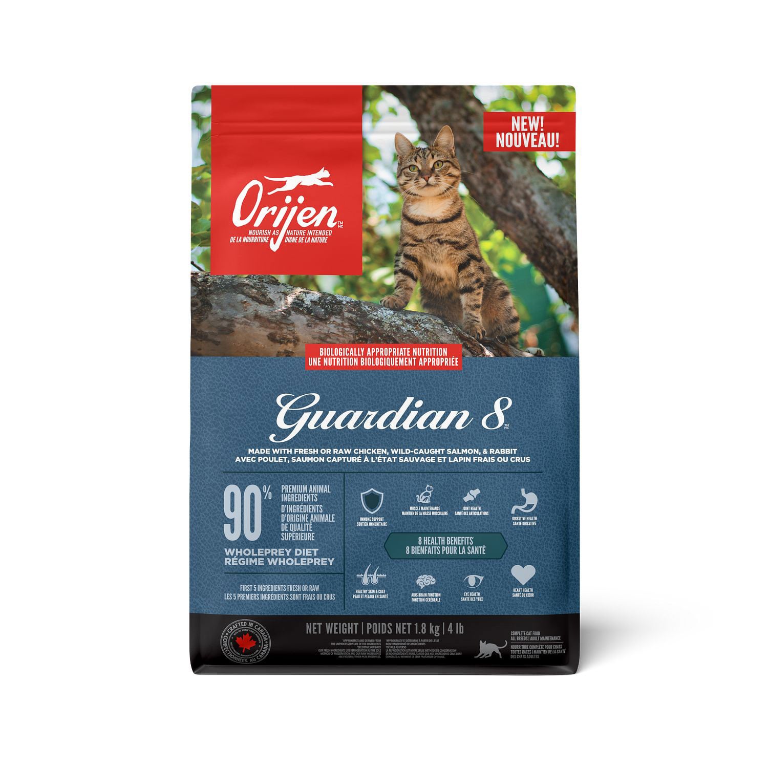 Guardian 8 Dry Food Formula for Cats, 1.8 kg Orijen | Mondou